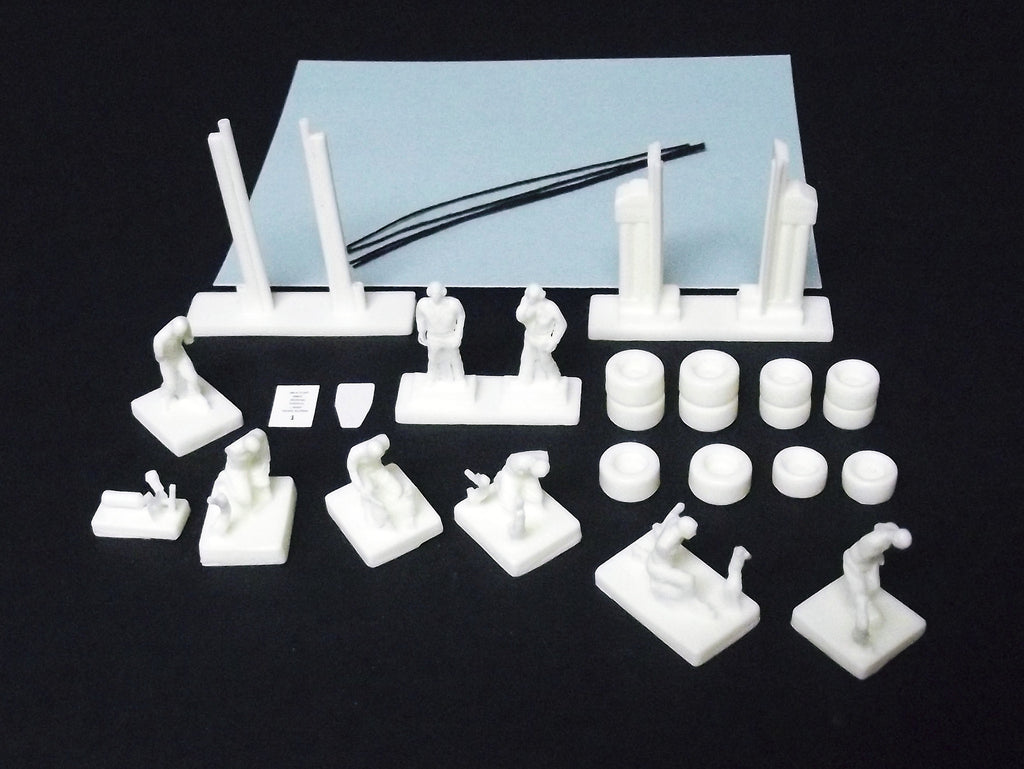 1/64 Slot Car Pit Crew Figures (Classic) by FCH | Full Circle Hobbies