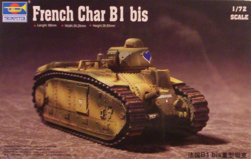 Trumpeter 1/72 French Char B1 Bis | Full Circle Hobbies
