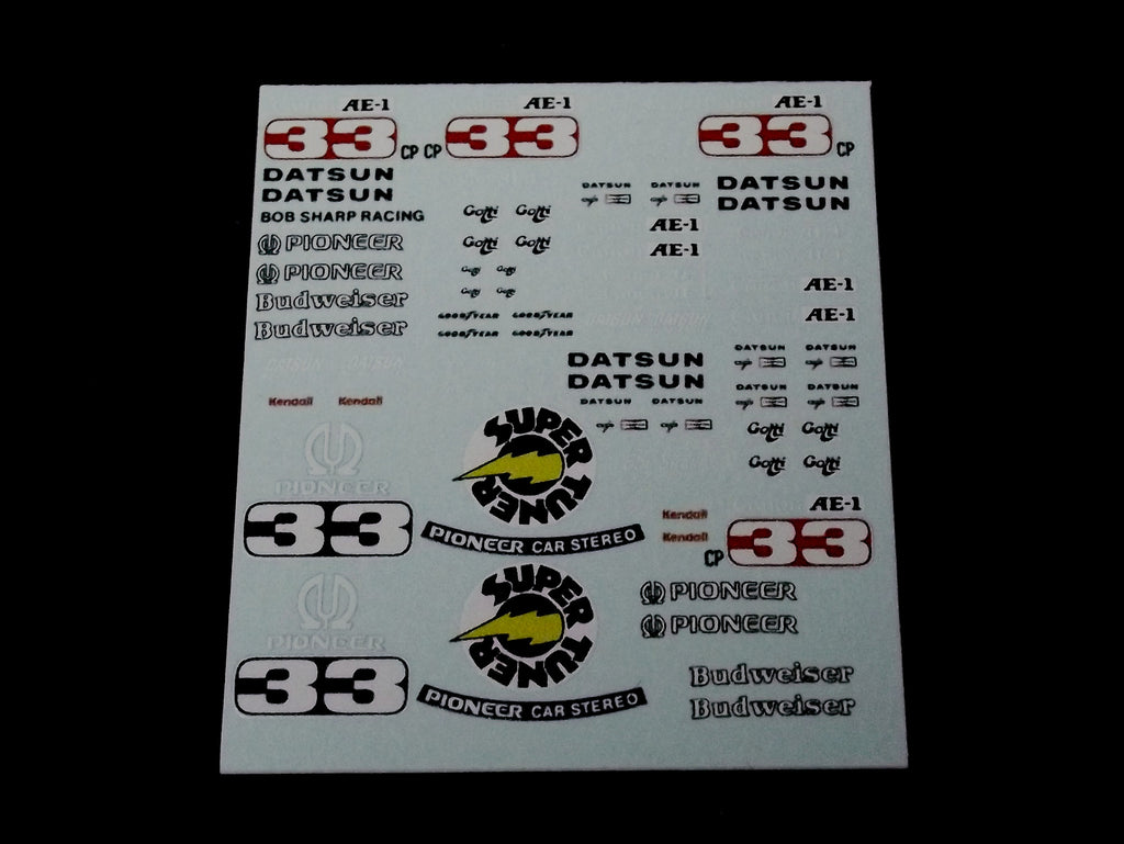 Patto's 1/64 / HO Datsun 240Z Pioneer Paul Newman Decals | Full Circle ...