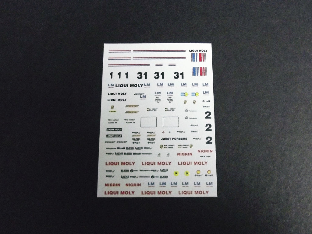 Patto's 1/64 / HO Porsche 908/3 Liqui Moly 1970 Decals | Full Circle ...