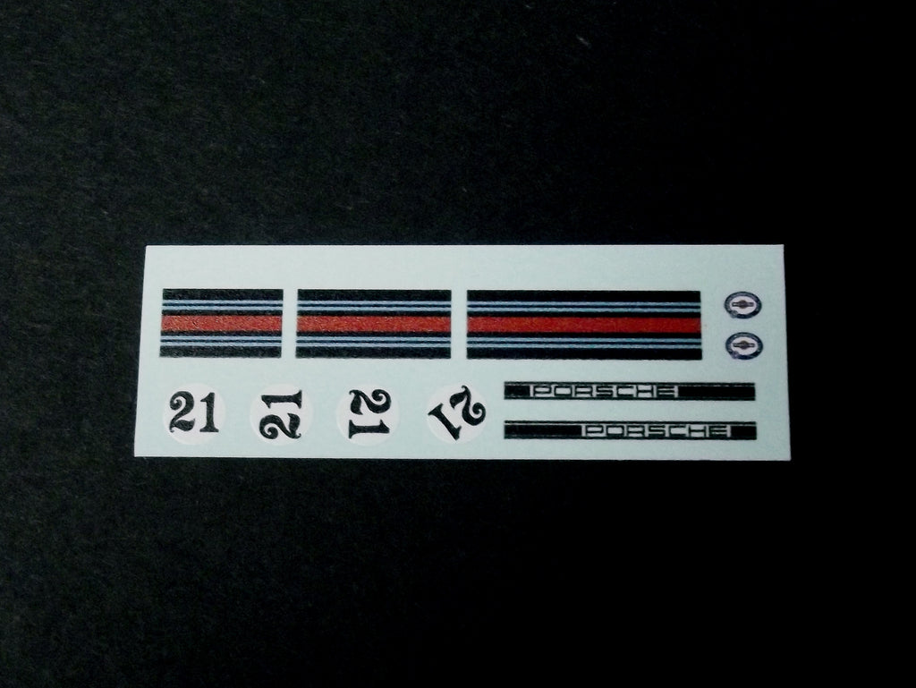 Patto's 1/64 / HO Porsche 911 RSR Martini #21 Decals | Full Circle Hobbies